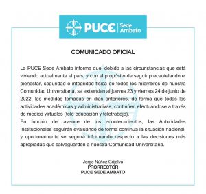PUCESA - PUCE Sede Ambato